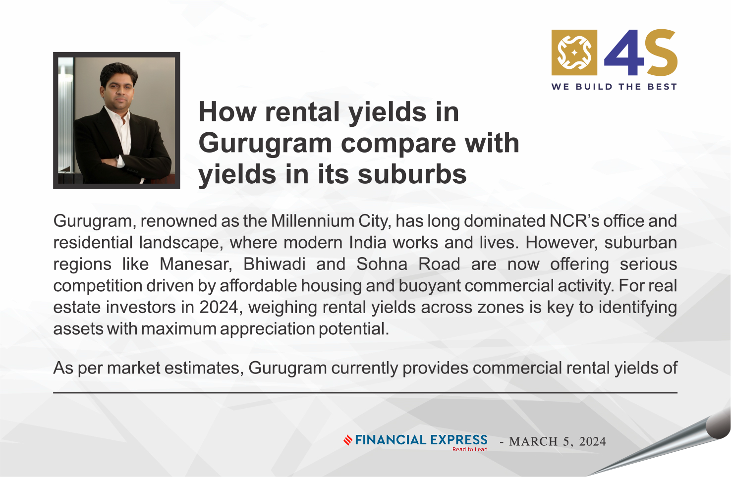 4S Developers Real Estate Company in Gurgaon